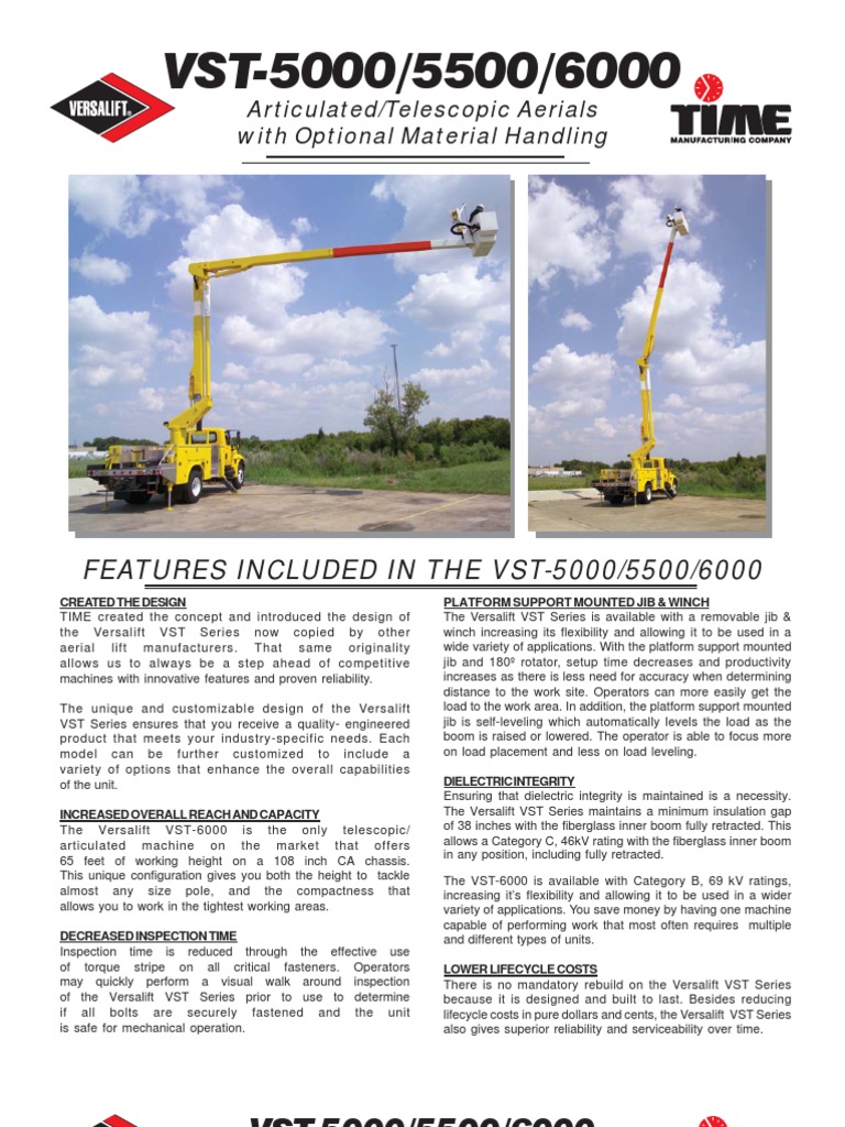 Versalift VST5000 | PDF | Pump | Manufactured Goods