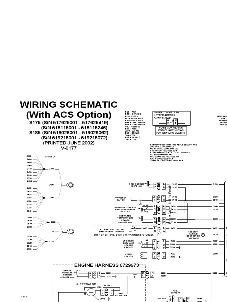 Wiring Schematic (With ACS Option) | PDF | Car | Manufactured Goods