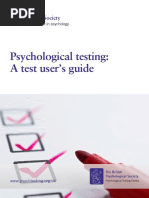 Jombay Pshychometric Test | PDF | Psychometrics | Psychology
