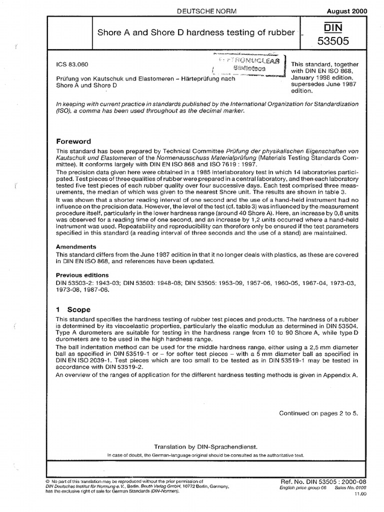 Din 53505 | PDF