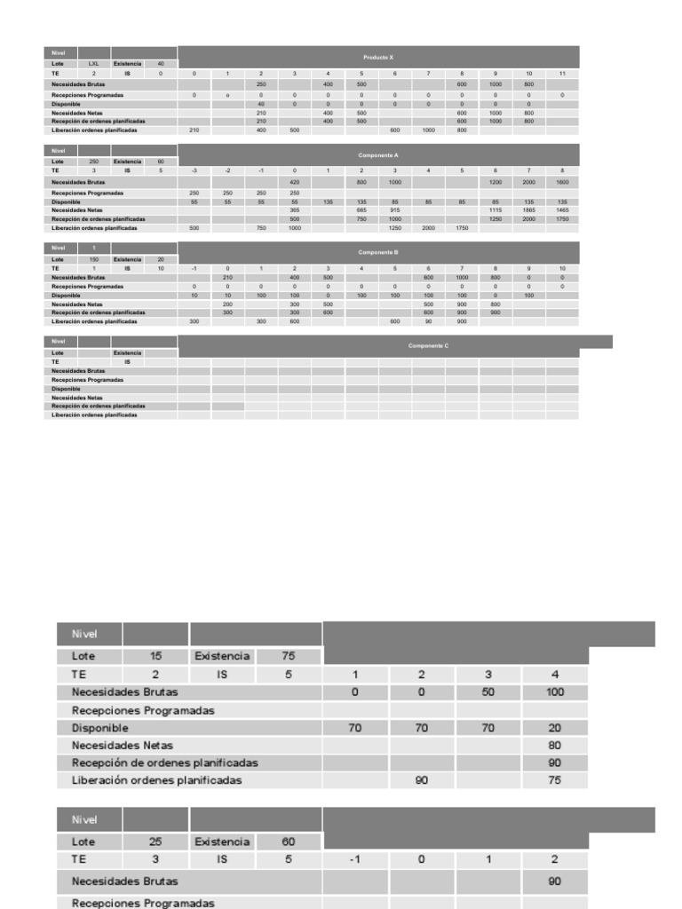 Tarea en Casa MRP | PDF