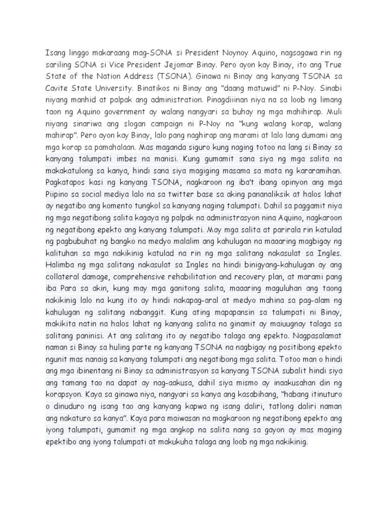 TSONA | PDF