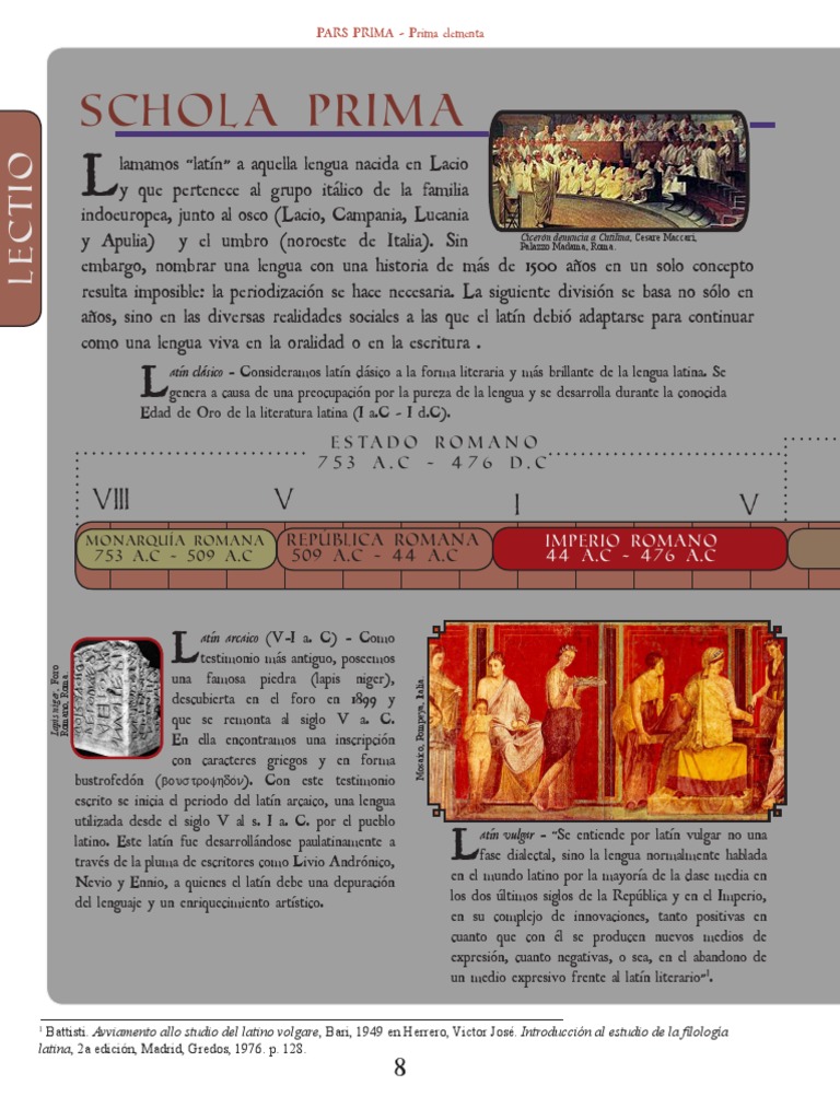 Breve Historia Del Latín | PDF | latín | imperio Romano