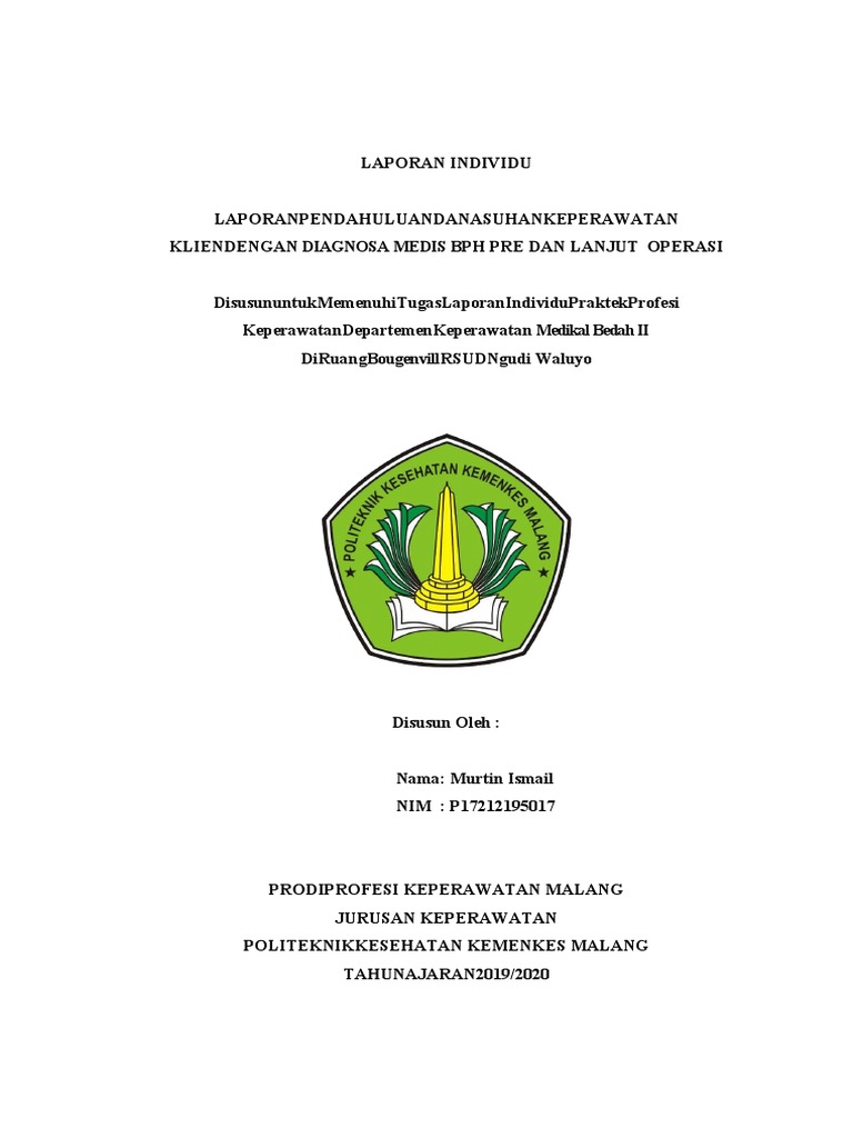 Askep BPH Pre Op Dan Post Op | PDF