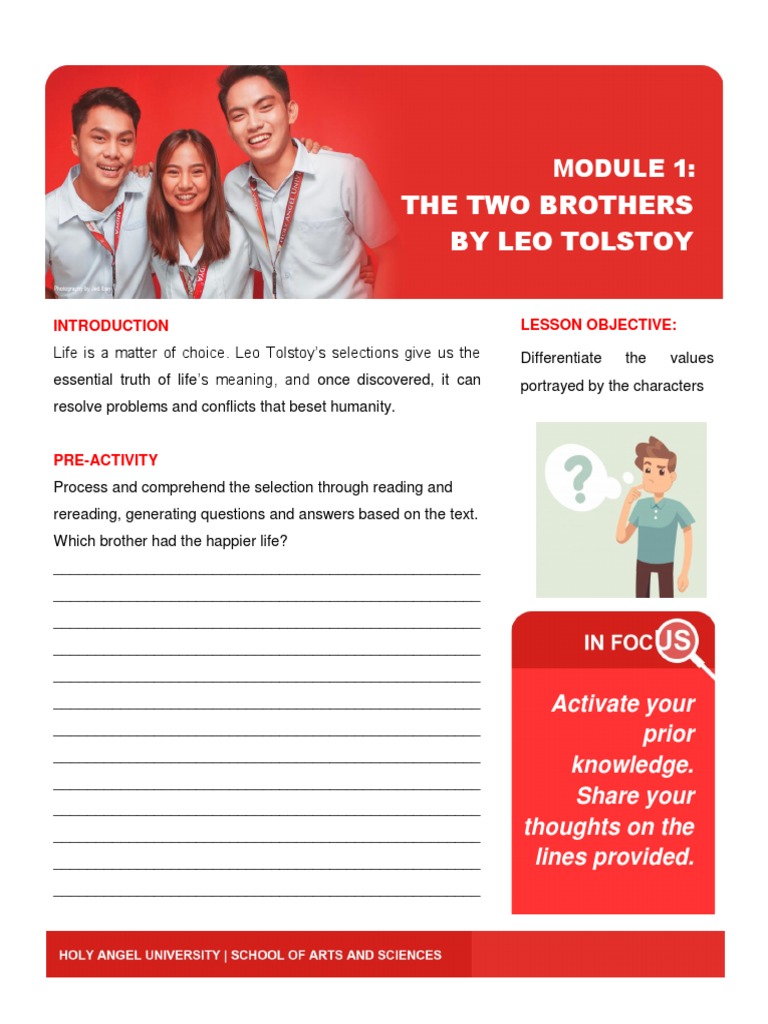 The Two Brothers: A Tolstoy Summary | PDF | Leo Tolstoy | Russia