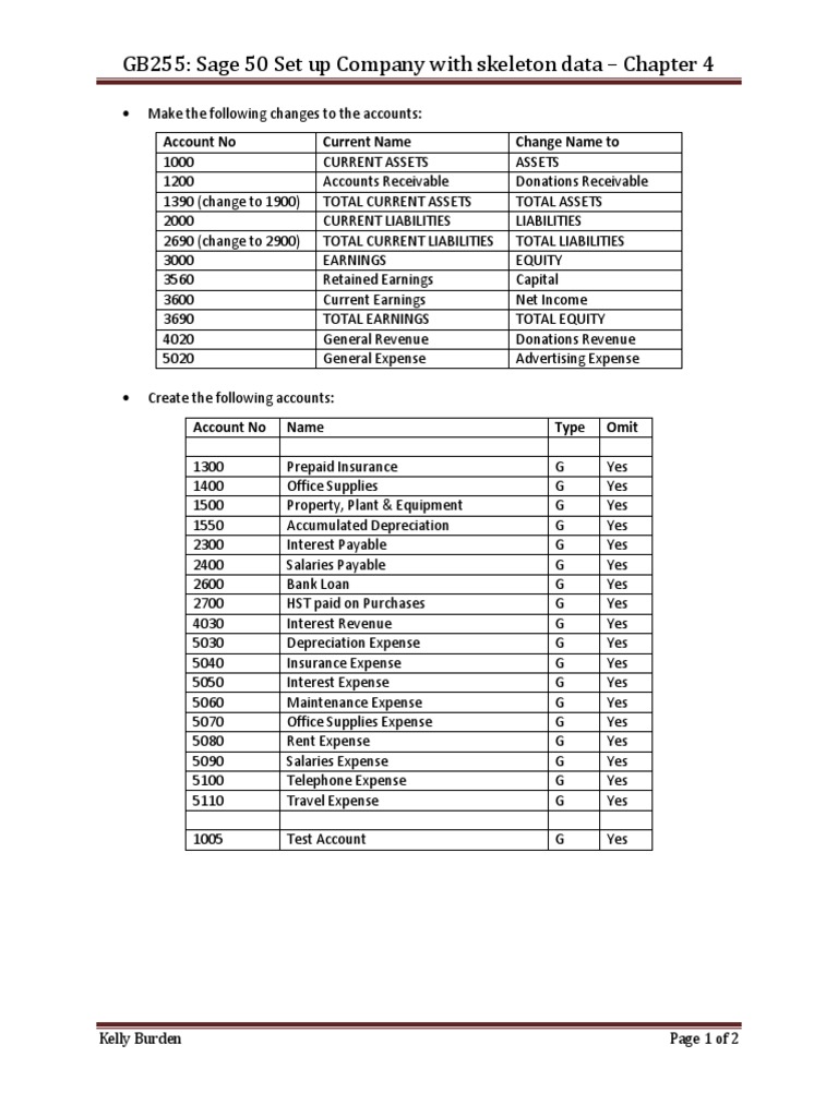 Sage 50 Company Setup Guide | PDF | Expense | Equity (Finance)