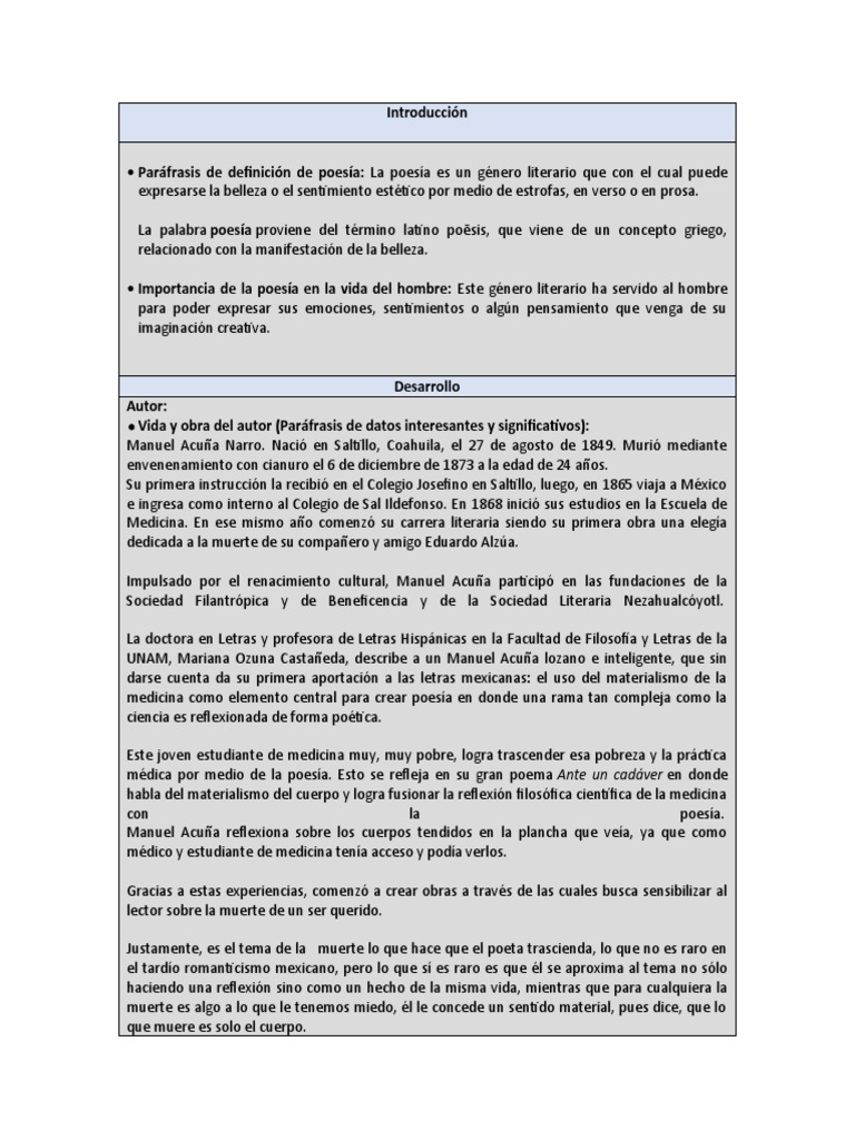 Analisis de Poesía | PDF