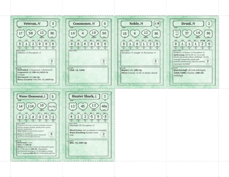 The Secrets of Skyhorn Lighthouse Combat Cards 4 | PDF