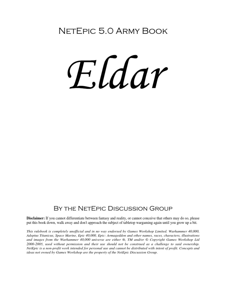 07 Eldar Army Book v5 Final | PDF