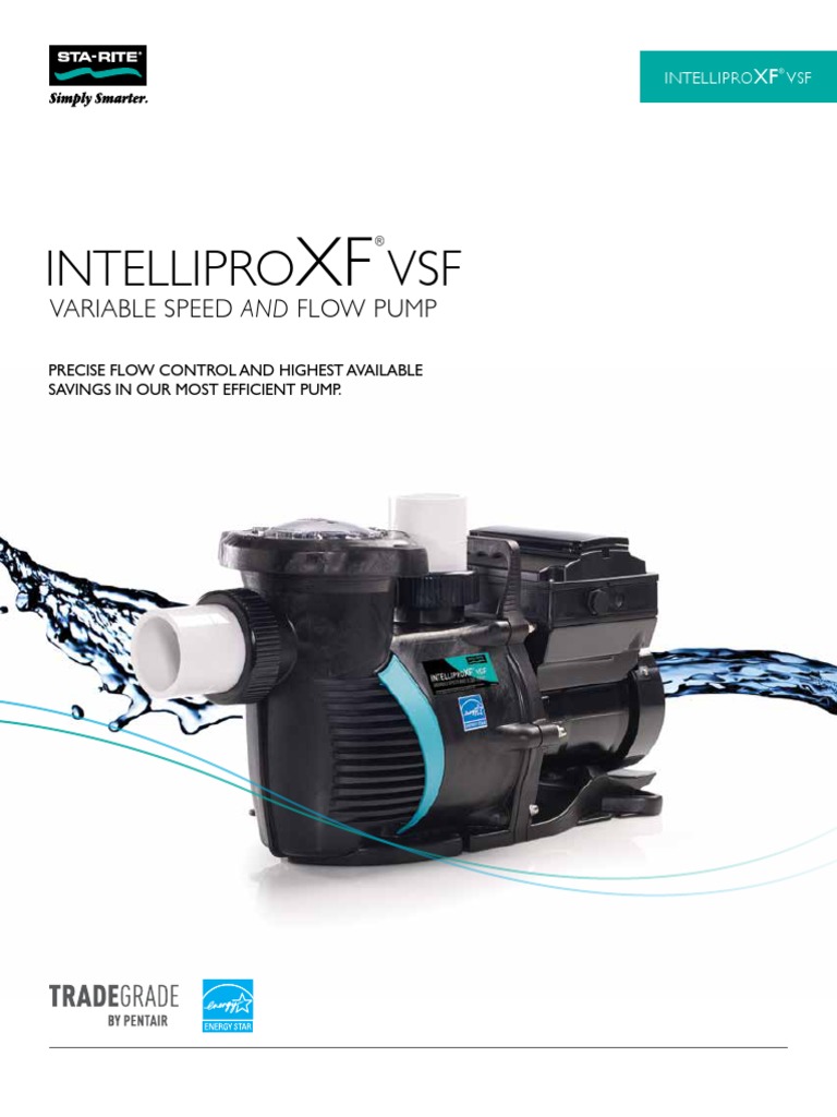 IntelliProXF VSF English | PDF | Pump | Physical Quantities