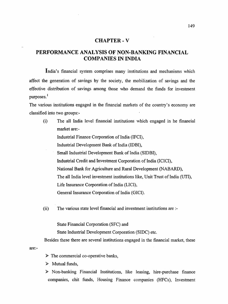Performance Analysis - NBFCS - India | PDF | Non Bank Financial Institution | Loans
