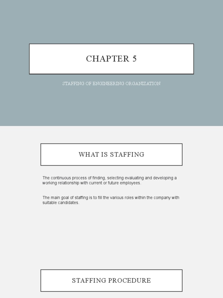 Staffing in Engineering Organizations | PDF | Performance Appraisal ...