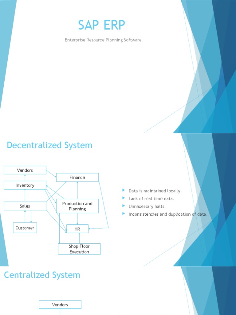Benefits of Centralized ERP Systems | PDF