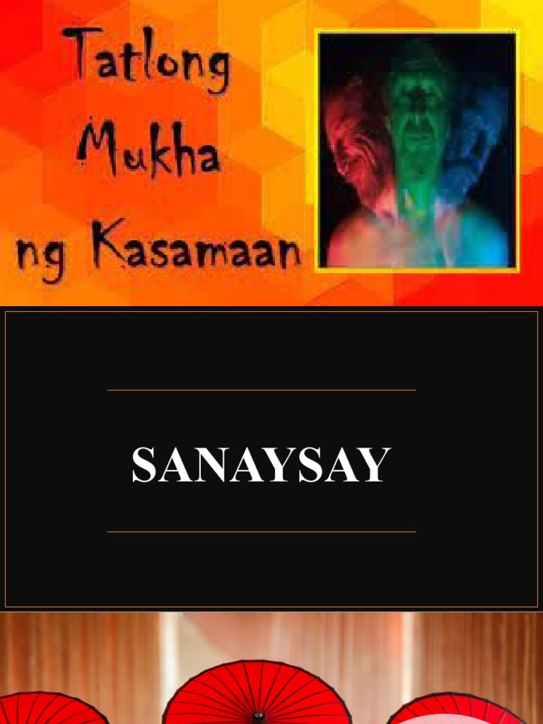 Tatlong Mukha NG Kasamaan | PDF