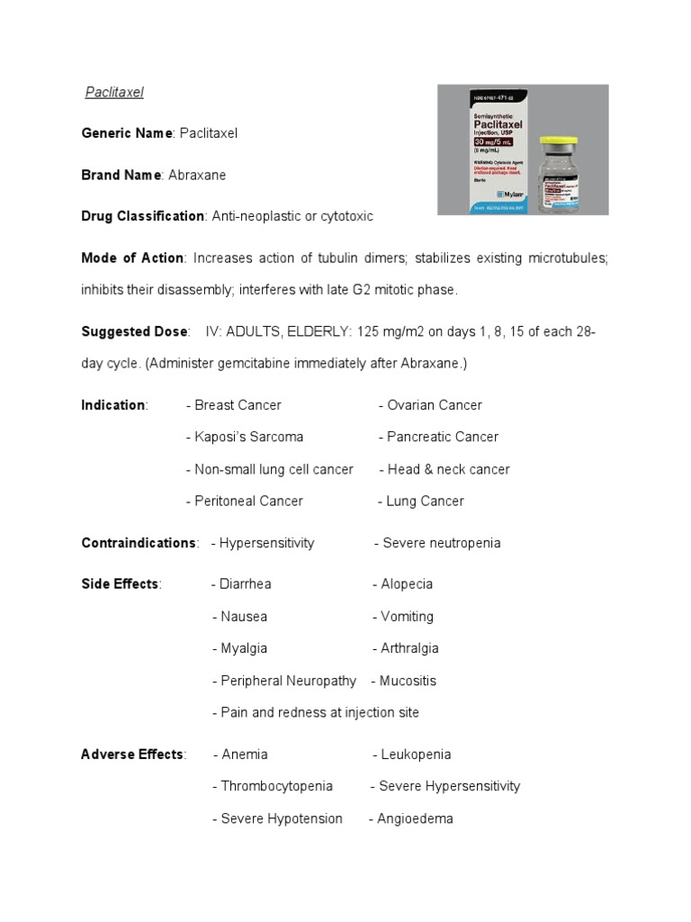 Paclitaxel | PDF | Chemotherapy | Cancer