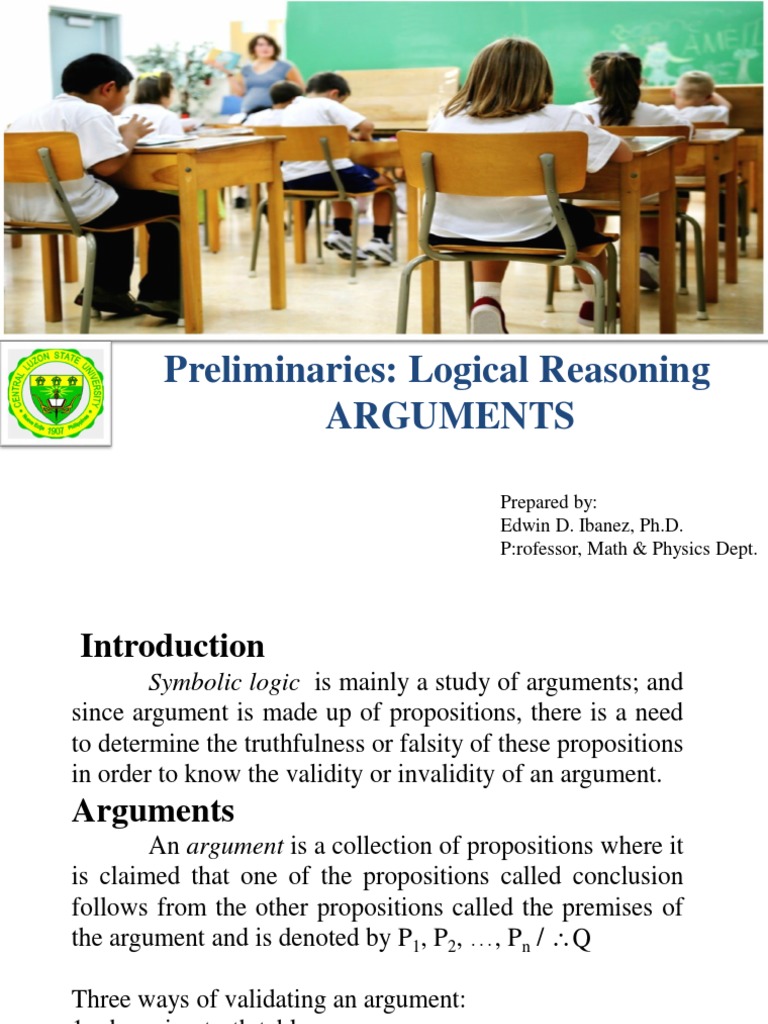 Preliminary 2-Arguments | PDF | Argument | Theorem