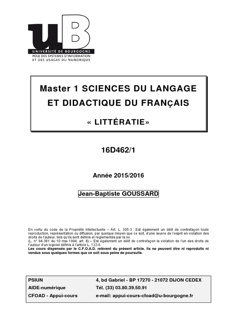 Litteracie Quelques Mots D'introduction | PDF | Littératie | Linguistique