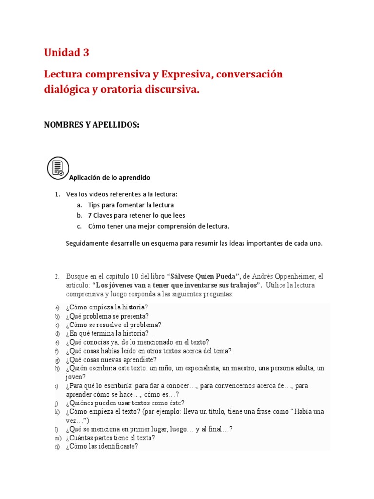 Tarea 3 - 2020 | PDF | Estudios de idiomas extranjeros