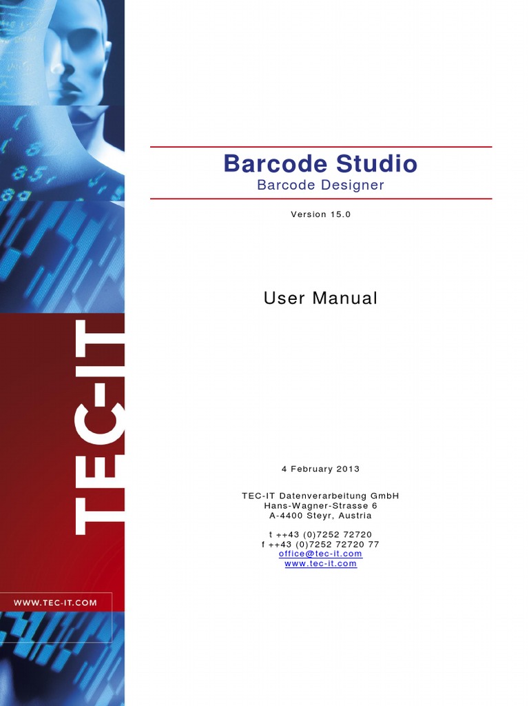 Barcode Studio: User Manual | PDF | Qr Code | Barcode