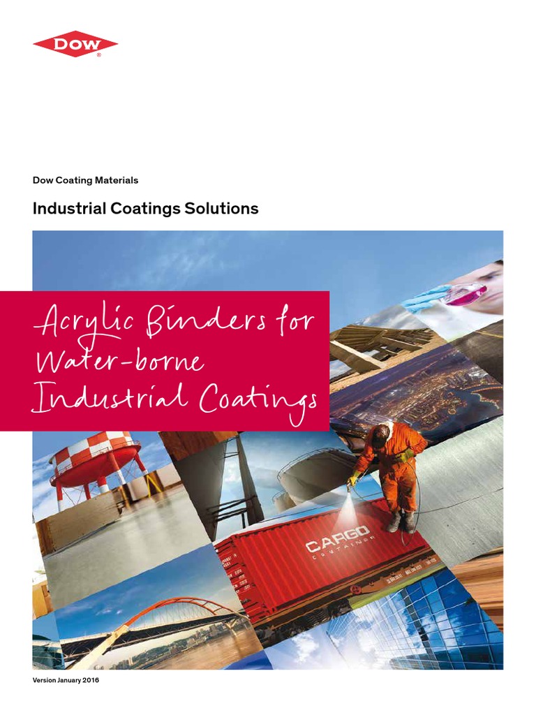 Acrylic Binders For Water-Borne Industrial Coatings | PDF | Epoxy | Paint