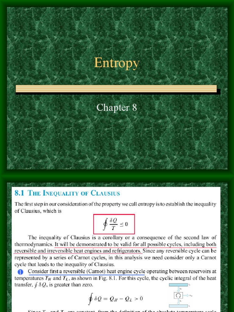 Chapter 8 | PDF | Entropy | Temperature