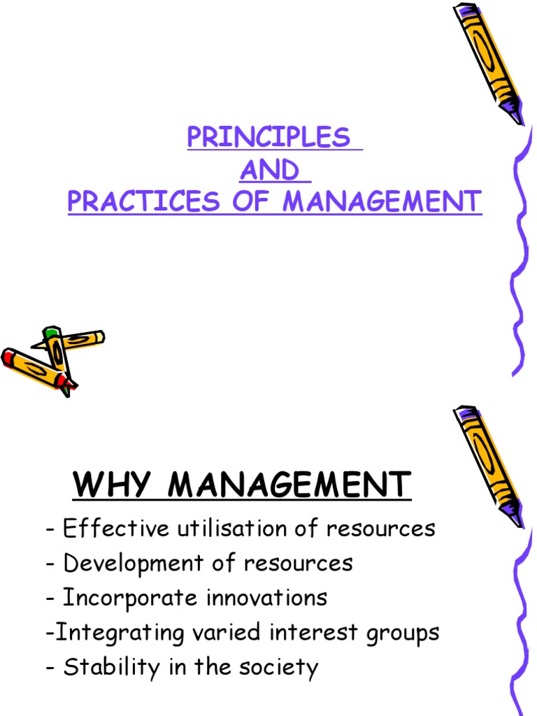 Principles AND Practices of Management | Download Free PDF ...