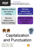 Punctuation Exercises | PDF | Punctuation | Bracket