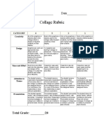 Criteria Creativity: Collage Rubric | PDF | Art