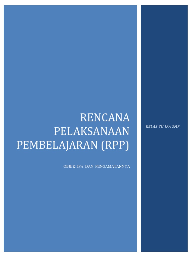 RPP PJBL - Dinda Amalia Lubis - 4191151002 | PDF