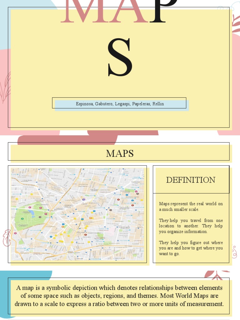 Purpose - Application of Maps | PDF | Map | Geography