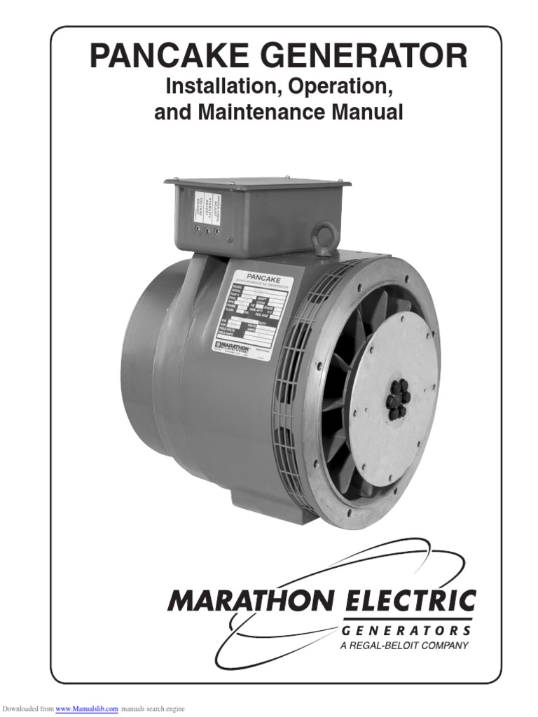 Pancake Generator: Installation, Operation, and Maintenance Manual ...