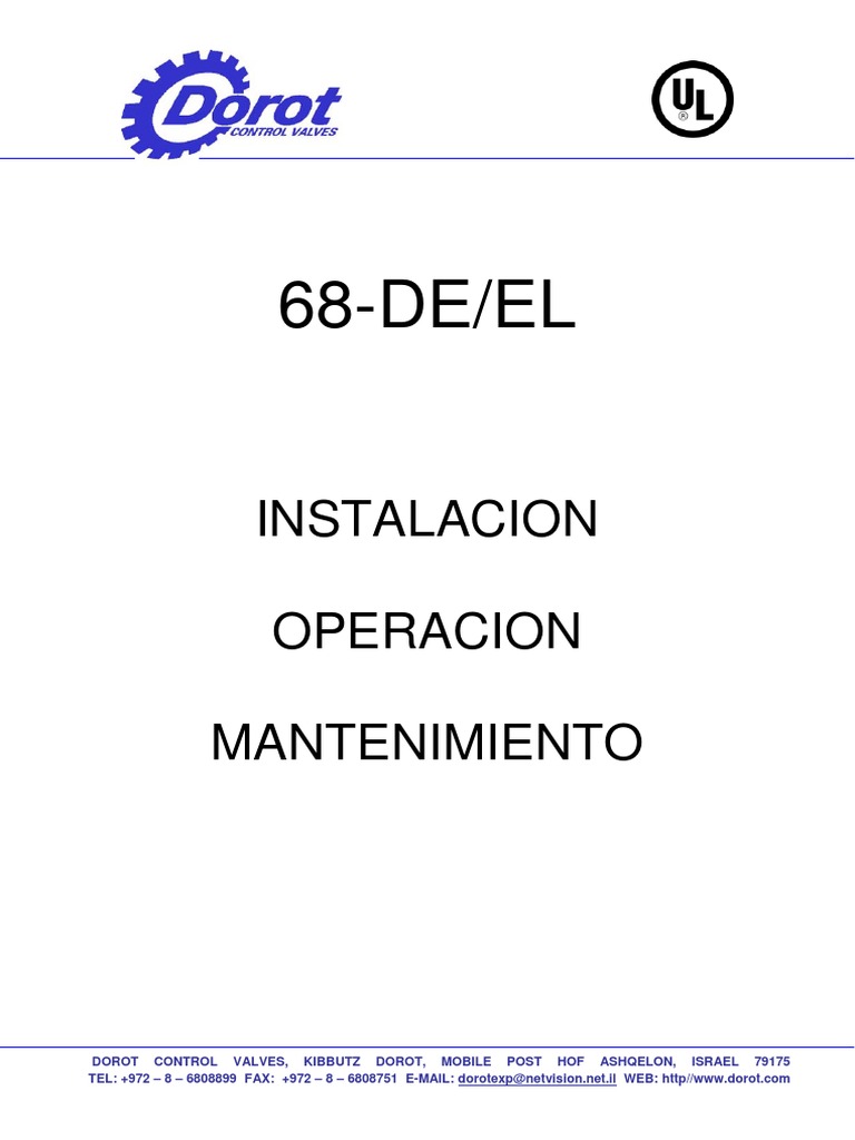 Dorot 68 DEEL - IOM - Spanish v1 | PDF | Electrodoméstico | Ingeniería ...