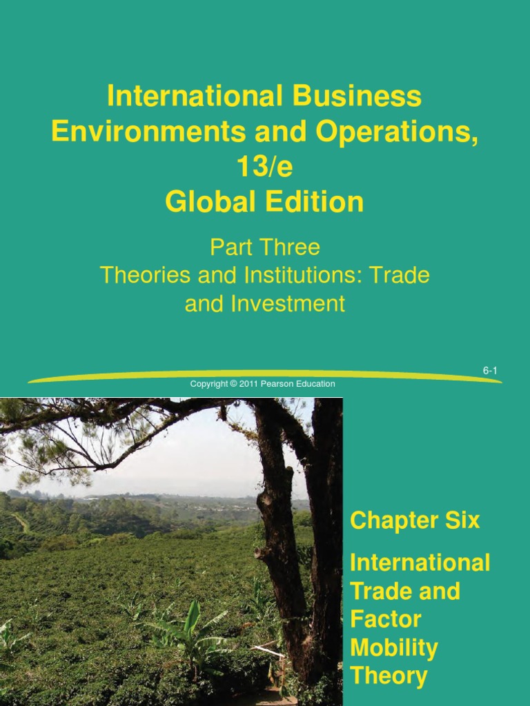 Chapter 6 - International Trade and Factor Mobility Theory | PDF | Free ...