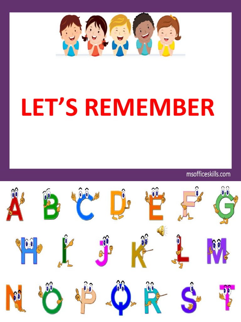 Let's Remember | PDF Let's Remember | PDF