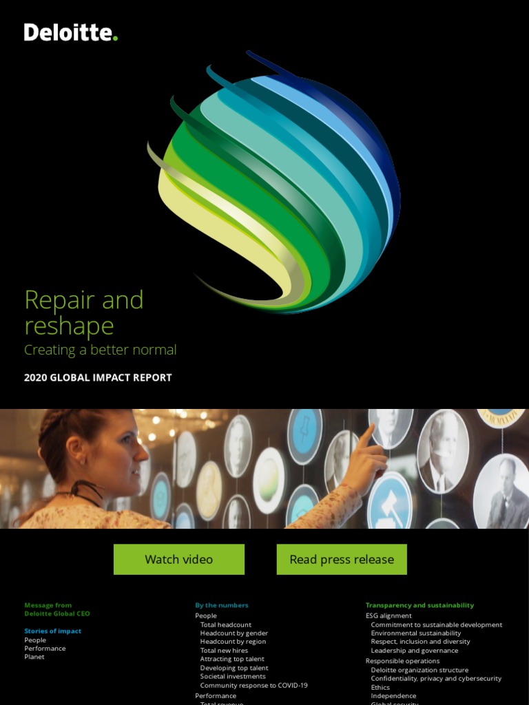 Deloitte Global Report 2020 | PDF | Sustainability | Climate Change ...