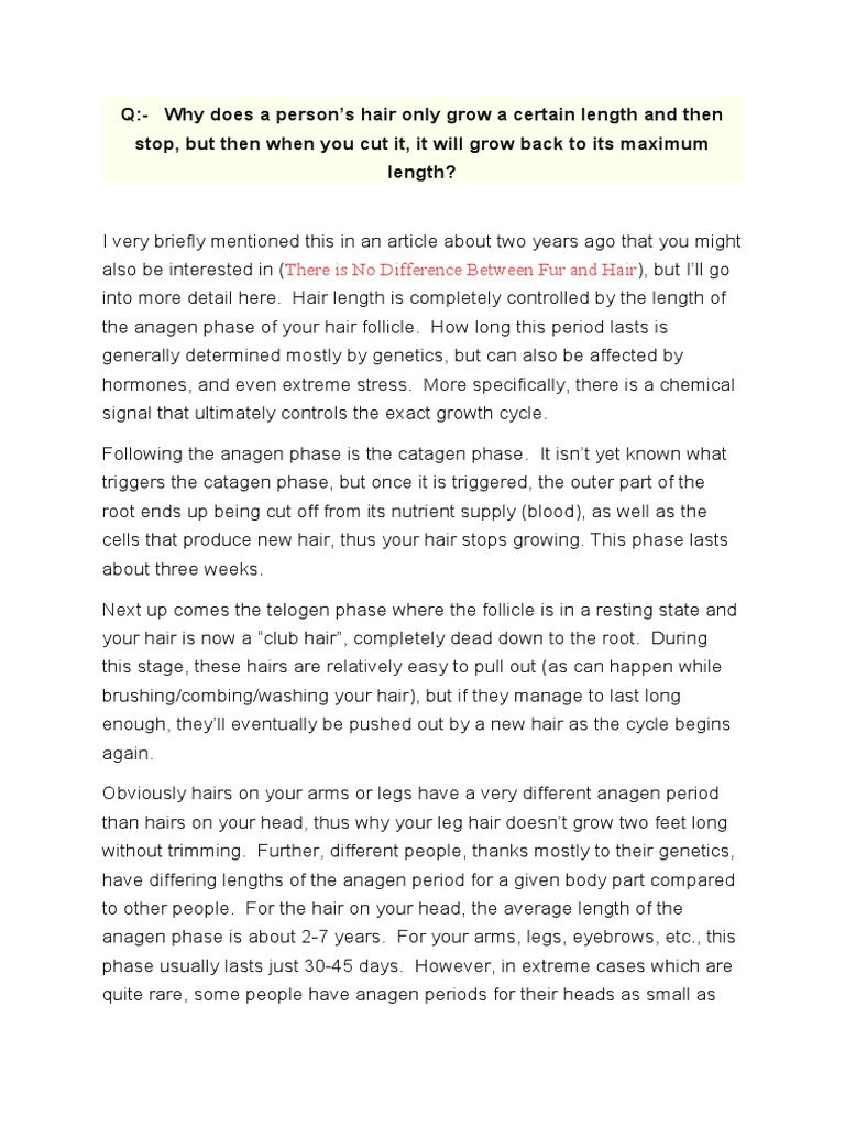 Hair Growth Pattern | Download Free PDF | Hair | Human Appearance