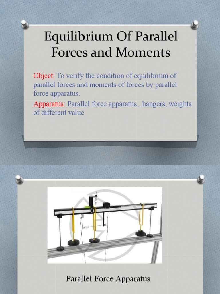 Gaurav Singh - Equilibrium of Parallel Forces and Moments | PDF | Force ...