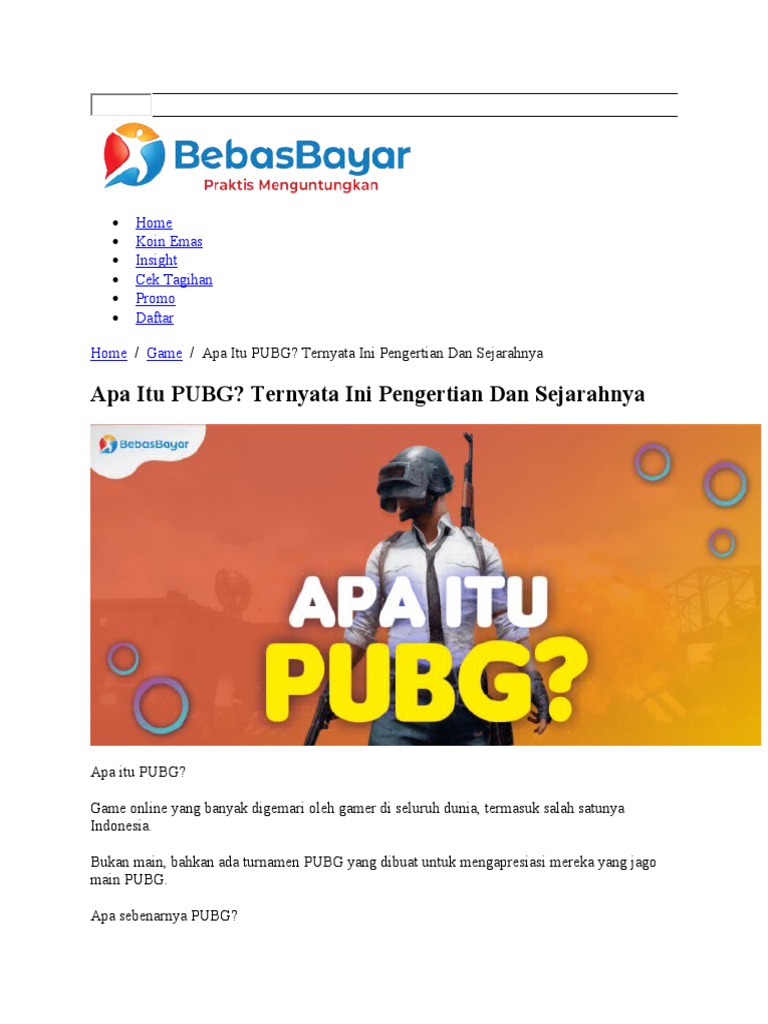 Pubg | PDF