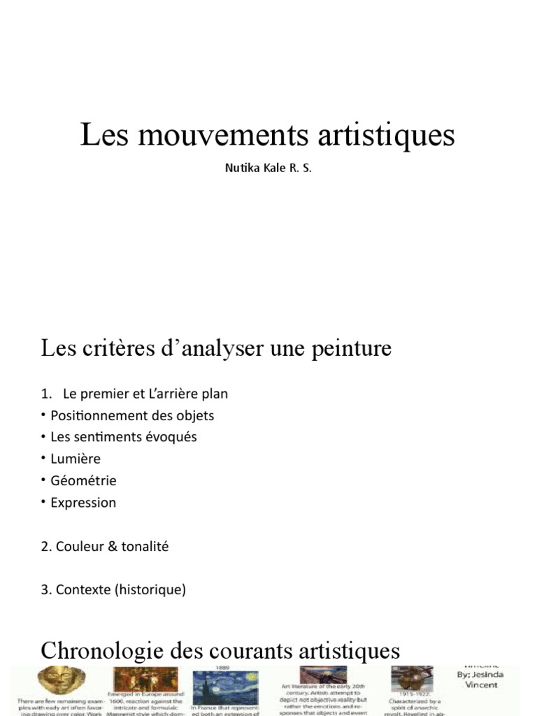 Les Mouvements Artistiques: Nutika Kale R. S | PDF | Pablo Picasso ...