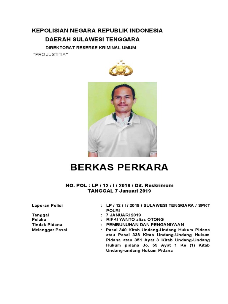 Sampul Berkas Perkara | PDF