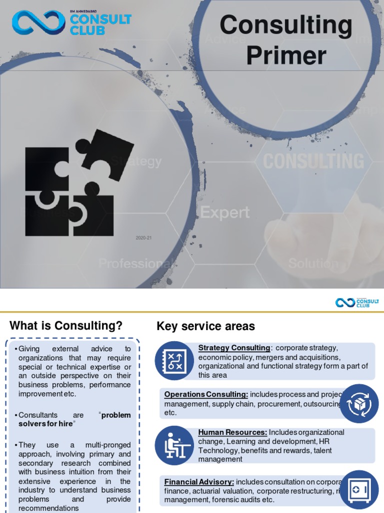 Introduction To Consulting A Primer On Consulting Pdf Analytics