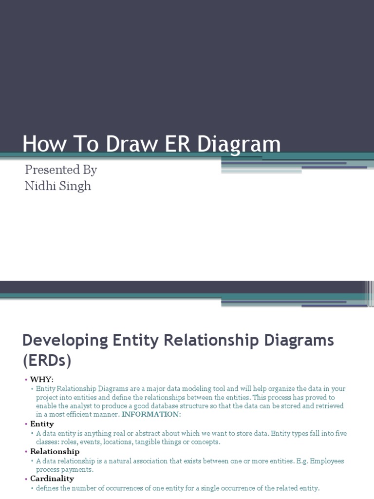 How To Draw ER Diagram | PDF | Software Engineering | Information Retrieval