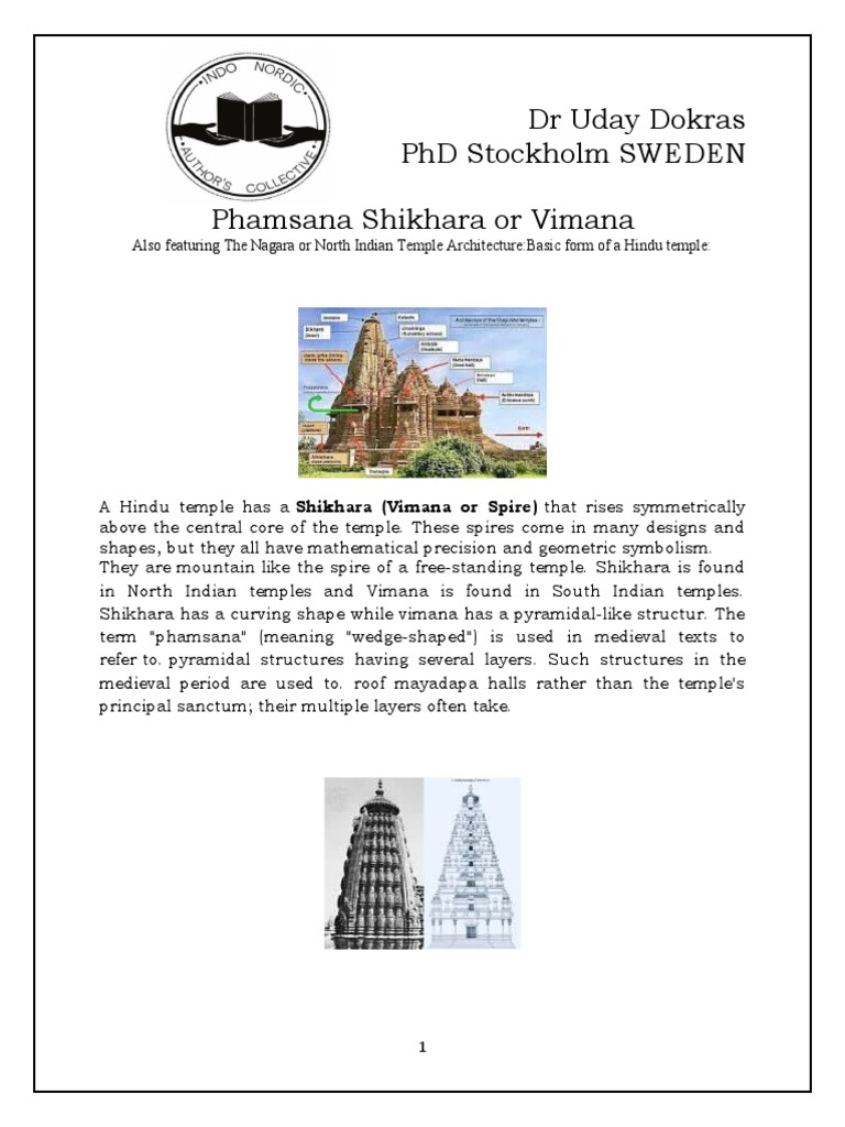 Phamsana Shikhara or Vimana | PDF | Egyptian Pyramids | Religious ...