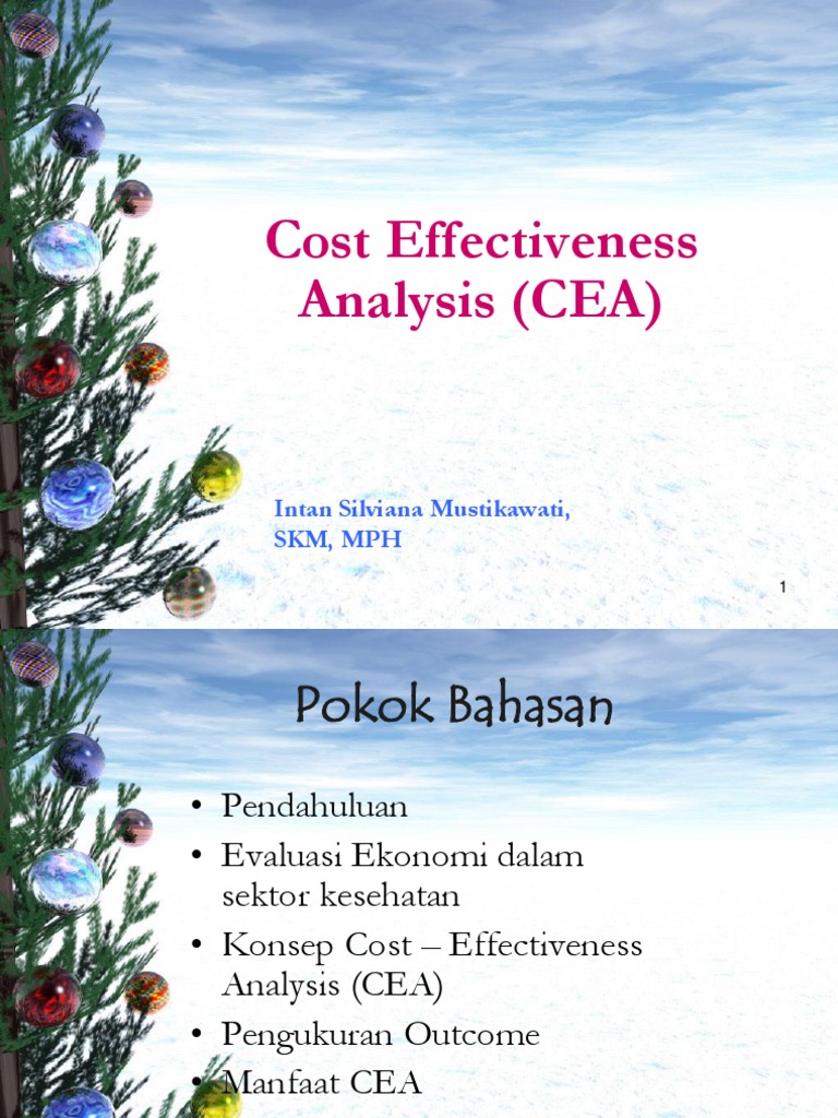 11.cost Effectiveness Analysis | PDF