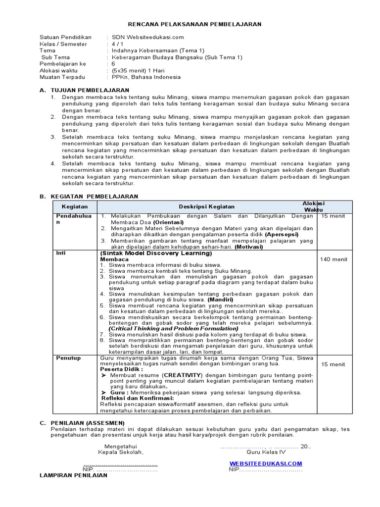 (Sintak Model Discovery Learning) : (Critical Thinking and Problem ...