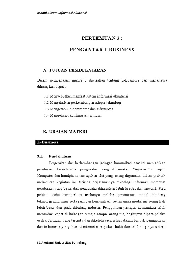 Pengantar E-Business | PDF