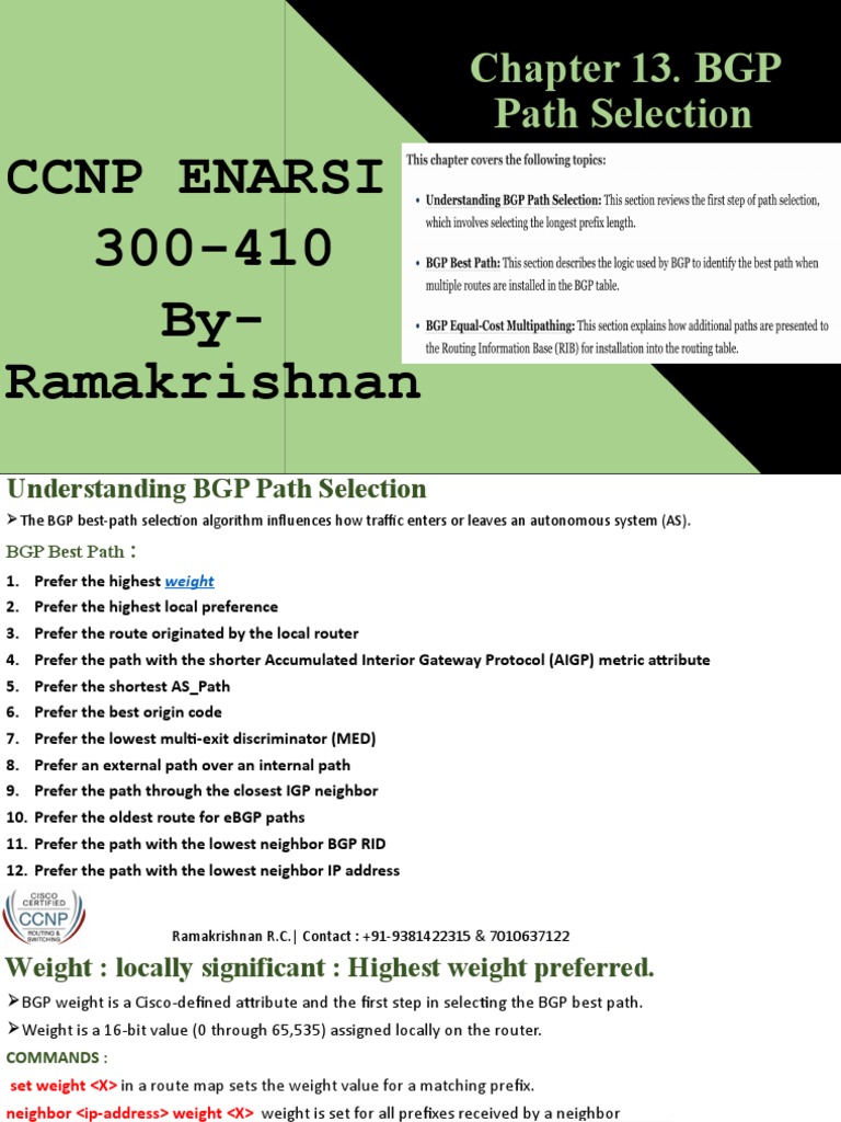 BGP Path Selection Explained | PDF | Routing | Communications Protocols