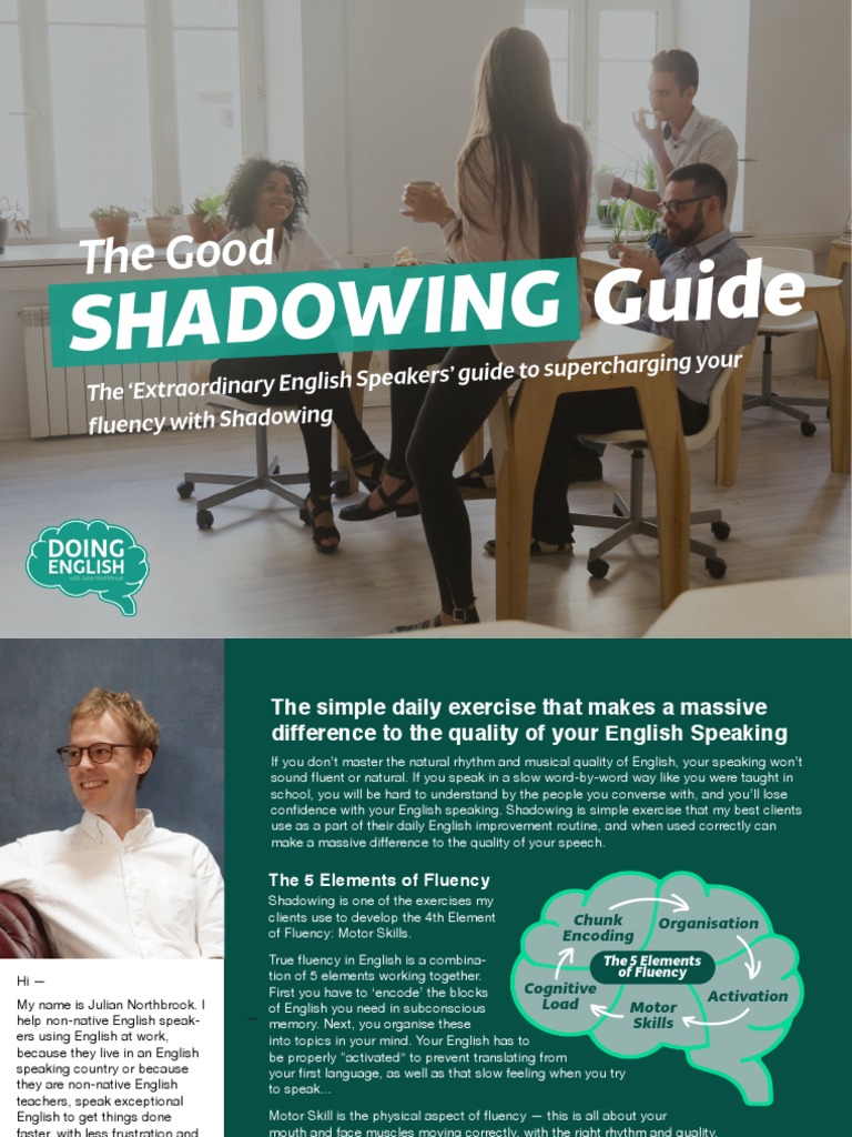 The Good Shadowing Guide by Julian Northbrook | PDF | Fluency | Human ...