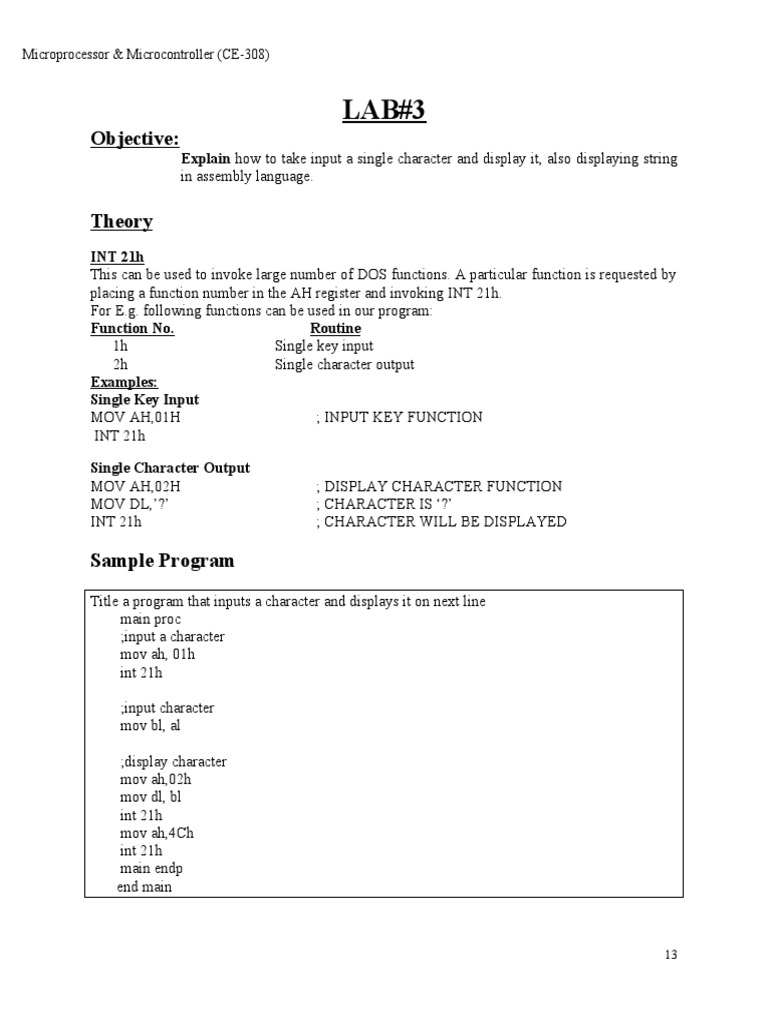 LAB3 | PDF | String (Computer Science) | Subroutine