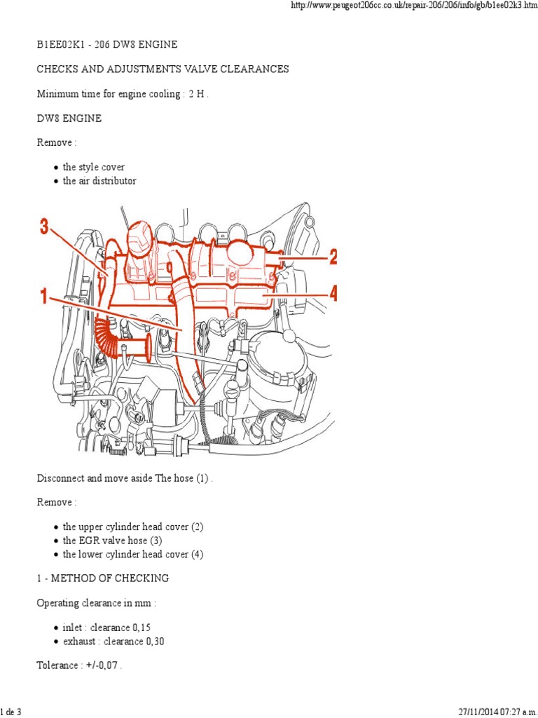 Peugeot dw8 Checks and Adjustments | PDF | Vehicle Technology | Vehicle ...